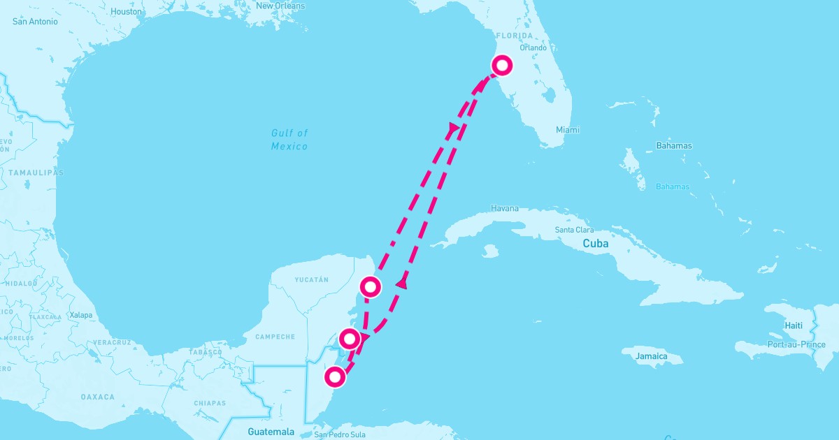 Celebrity Summit - February 14, 2027 (7 Night) Cruise Map, Ports & Ship ...