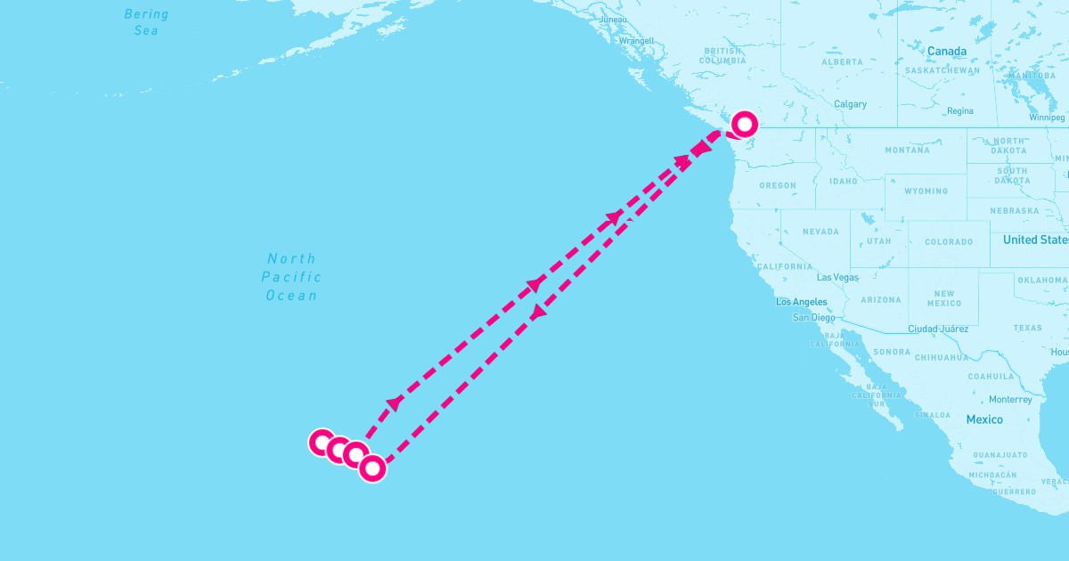 Coral Princess - October 5, 2025 (16 Night) Cruise Map, Ports & Ship Info