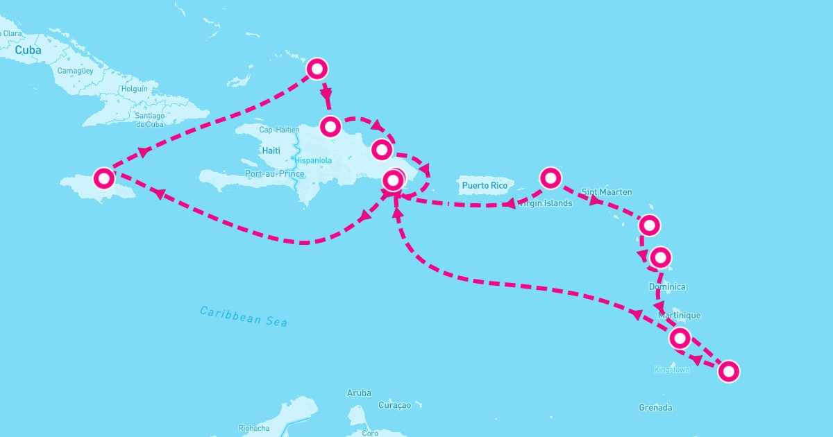Costa Pacifica January 7, 2024 | 14-Night La Romana Cruise
