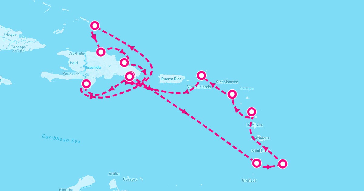 Costa Pacifica - January 18, 2026 (14 Night) Cruise Map, Ports & Ship Info