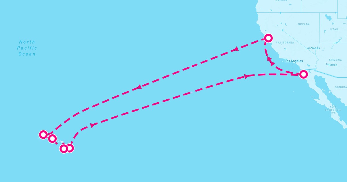 Crown Princess February 22, 2024 | 16-Night San Francisco Cruise