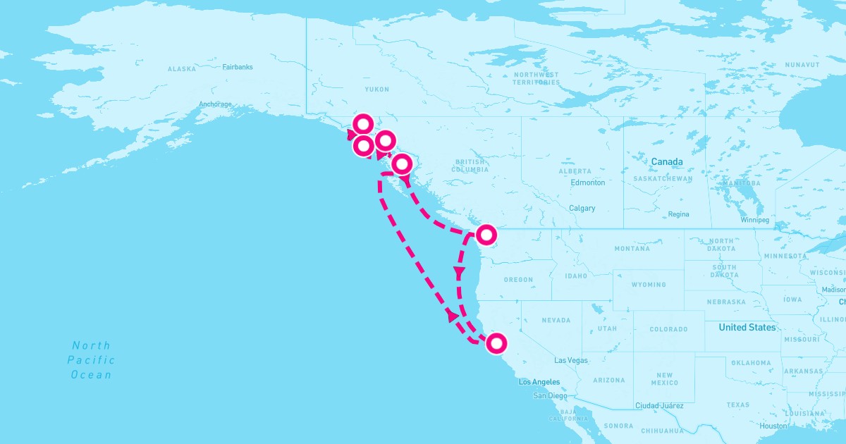 Crown Princess July 31, 2024 | 11-Night San Francisco Cruise