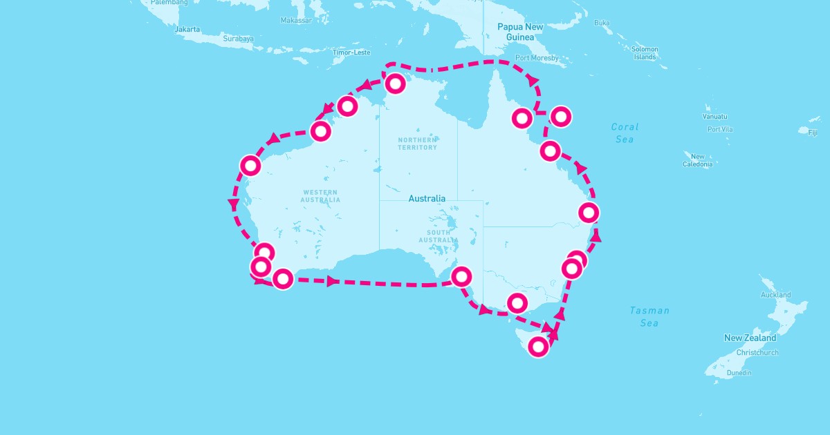 Crown Princess Nov 23, 2025 — 28-Night Sydney Cruise from $3,568