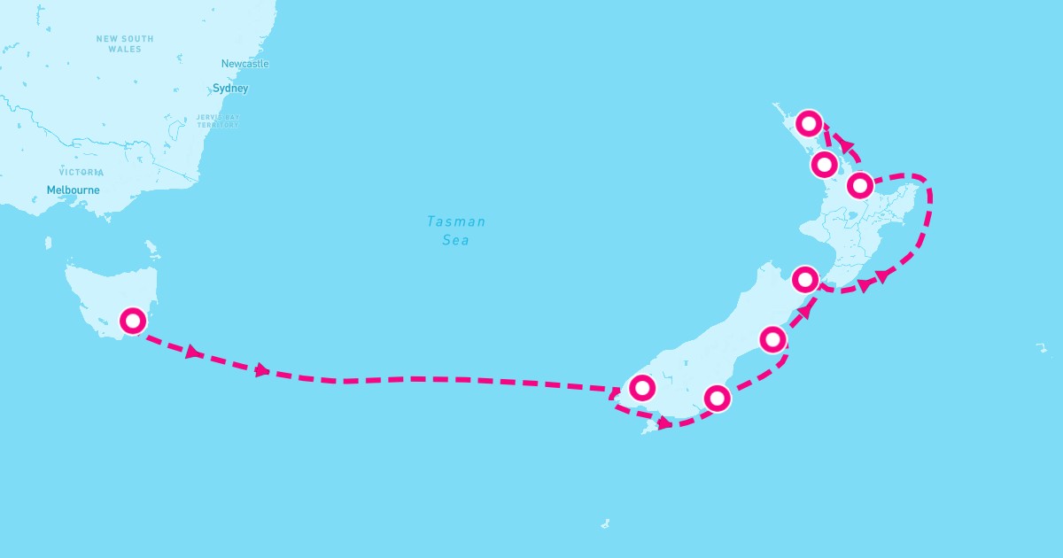 Crown Princess - January 25, 2026 (10 Night) Cruise Map, Ports & Ship Info
