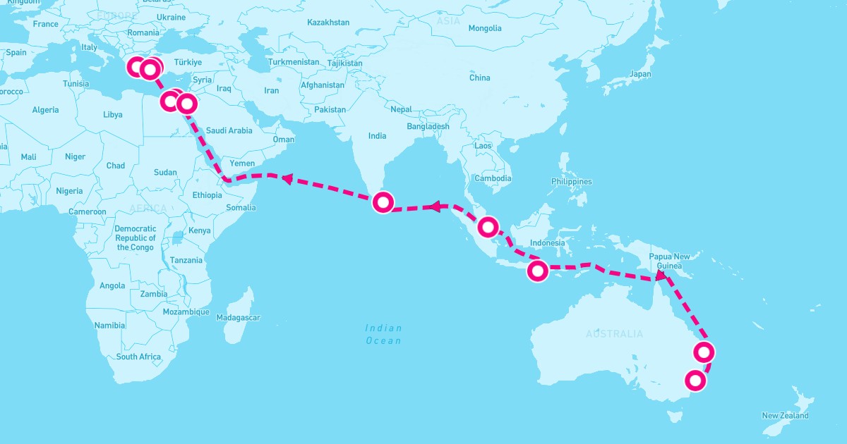 Crown Princess May 10, 2026 — 32-Night Sydney Cruise from $4,419