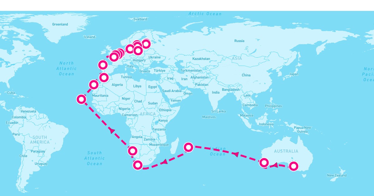 Crown Princess May 14, 2026 — 51-Night Adelaide Cruise from $12,810