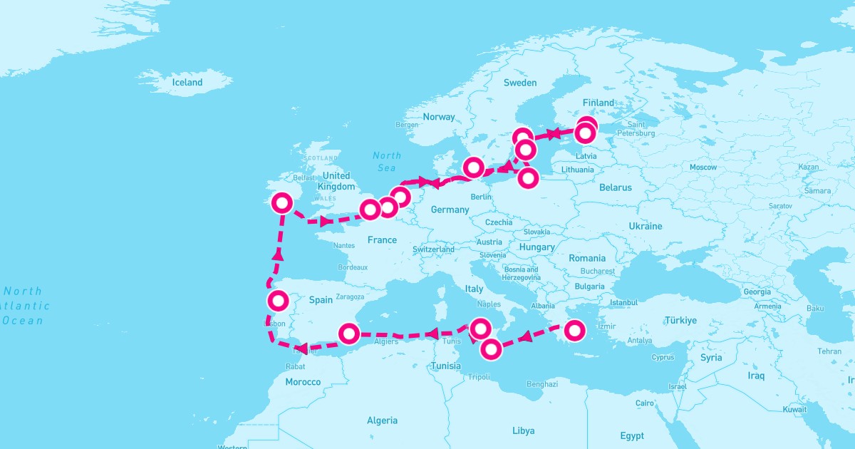 Crown Princess June 11, 2026 — 23-Night Piraeus Cruise