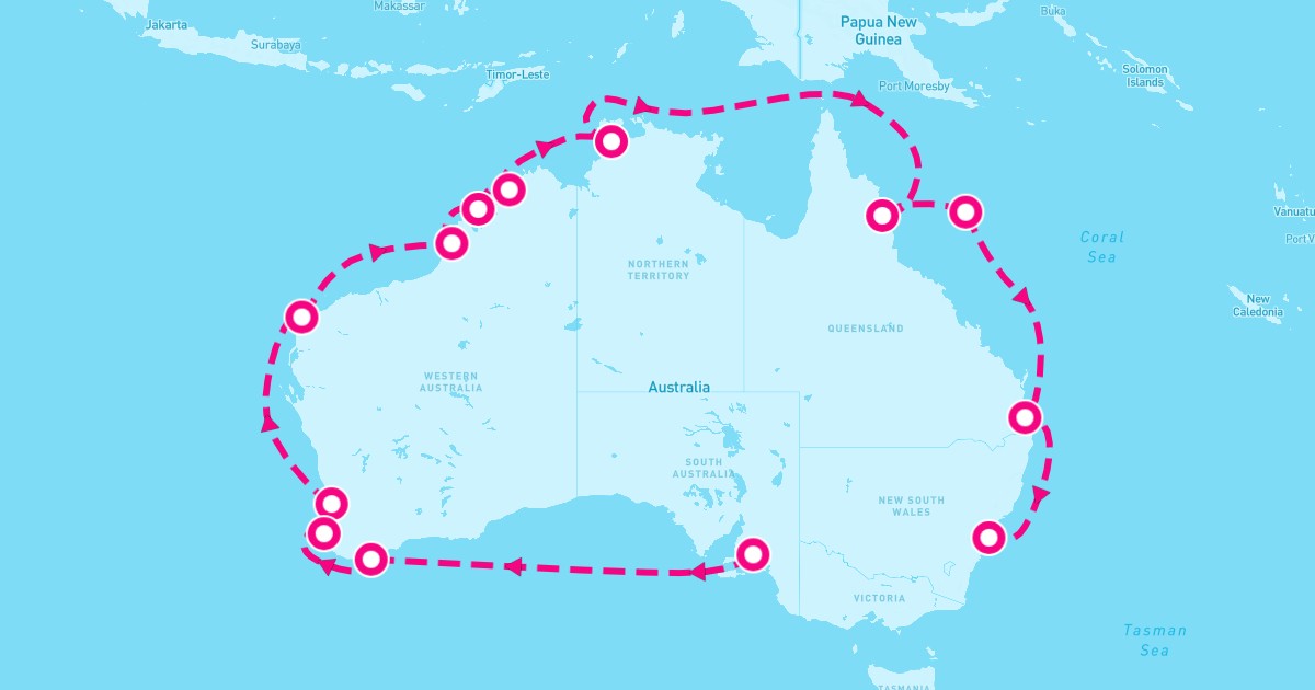 Crown Princess Oct 13, 2026 — 22-Night Adelaide Cruise from $3,729