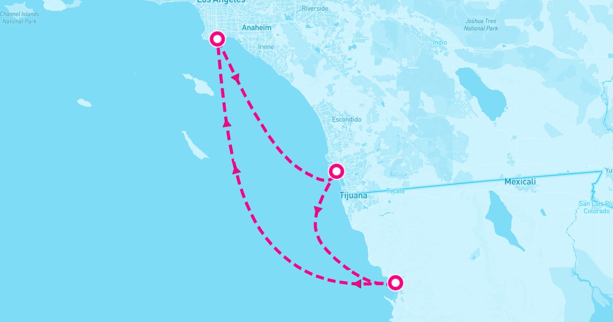 Discovery Princess - December 19, 2023 (4 Night) Cruise Map, Ports ...