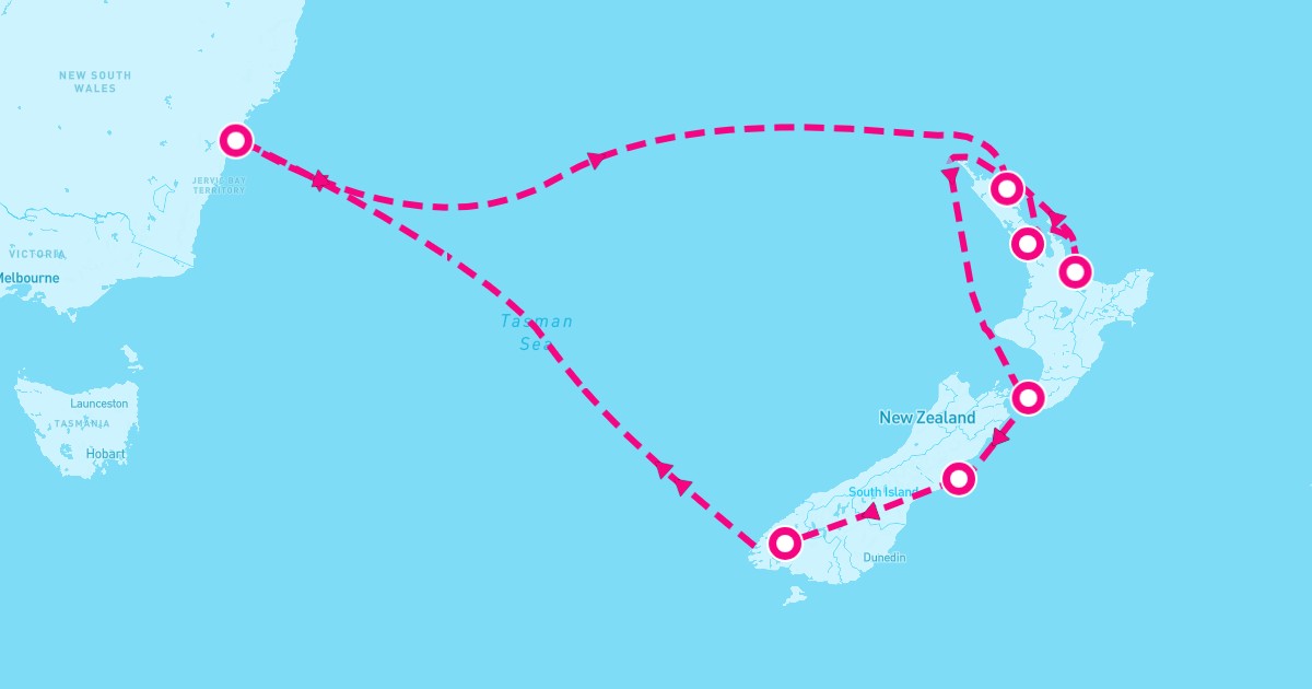 Discovery Princess Feb 5, 2026 — 15-Night Auckland Cruise from $1,398