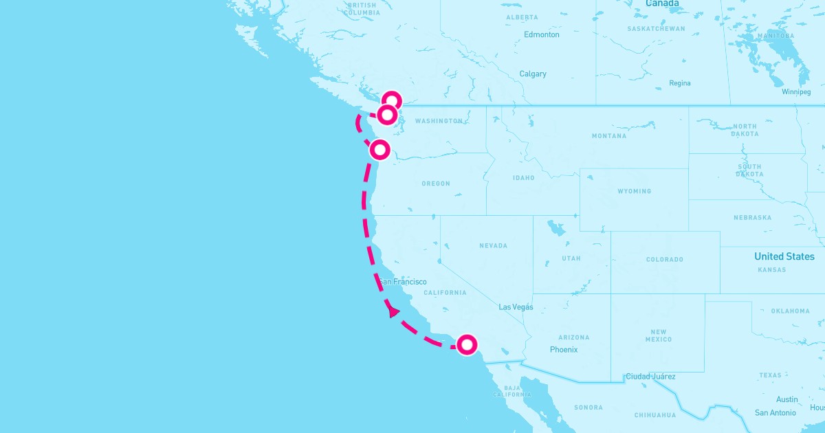 Discovery Princess - May 1, 2027 (5 Night) Cruise Map, Ports & Ship Info