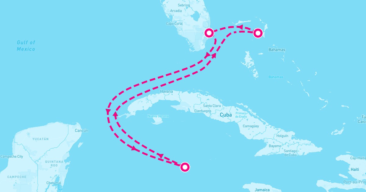 Disney Dream - February 18, 2024 (5 Night) Cruise Map, Ports & Ship Info