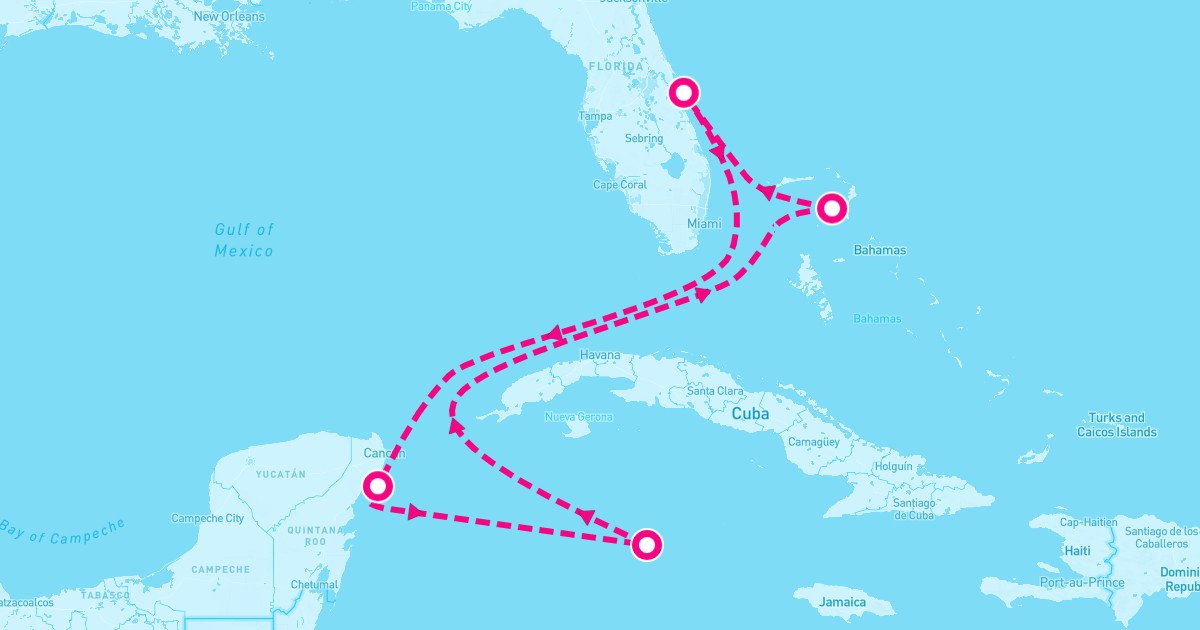 Disney Fantasy - August 4, 2024 (6 Night) Cruise Map, Ports & Ship Info