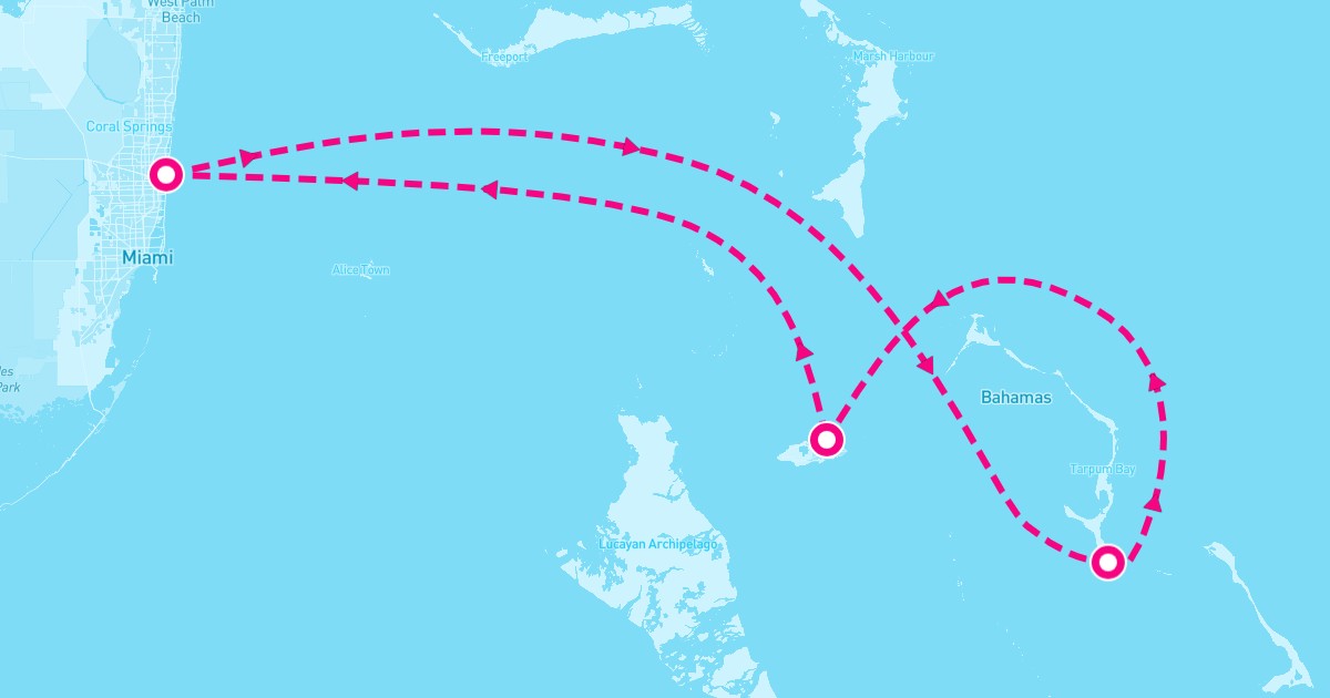 Disney Magic - August 26, 2024 (4 Night) Cruise Map, Ports & Ship Info