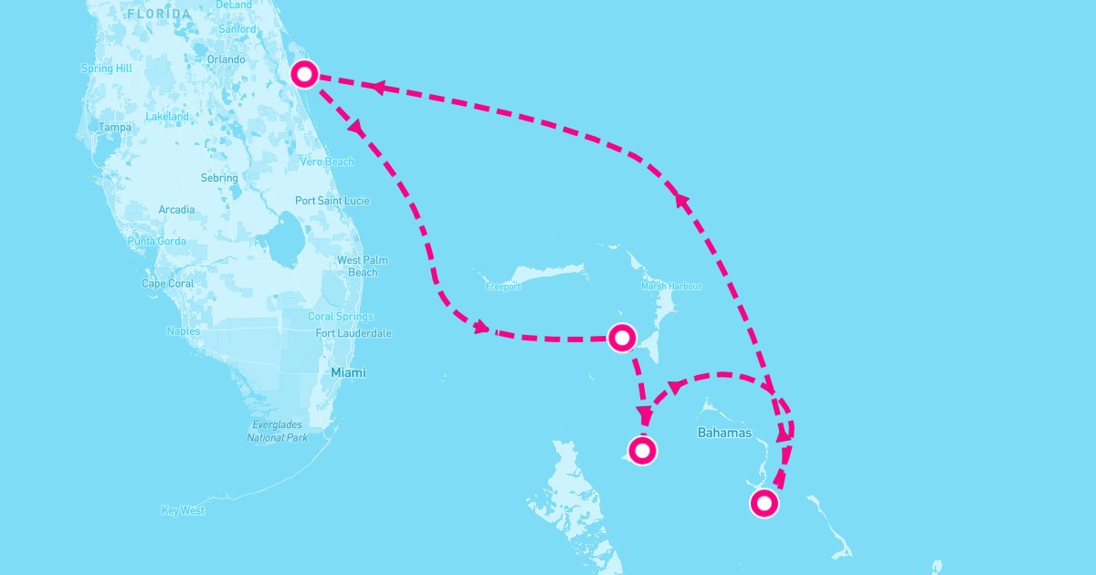 Disney Magic - June 27, 2025 (5 Night) Cruise Map, Ports & Ship Info