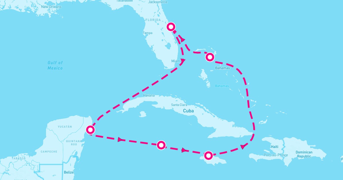 Disney Treasure Jan 23, 2027 — 7-Night Port Canaveral Cruise from $2,100