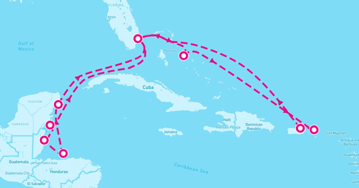 Enchanted Princess - July 6, 2024 (14 Night) Cruise Map, Ports & Ship Info