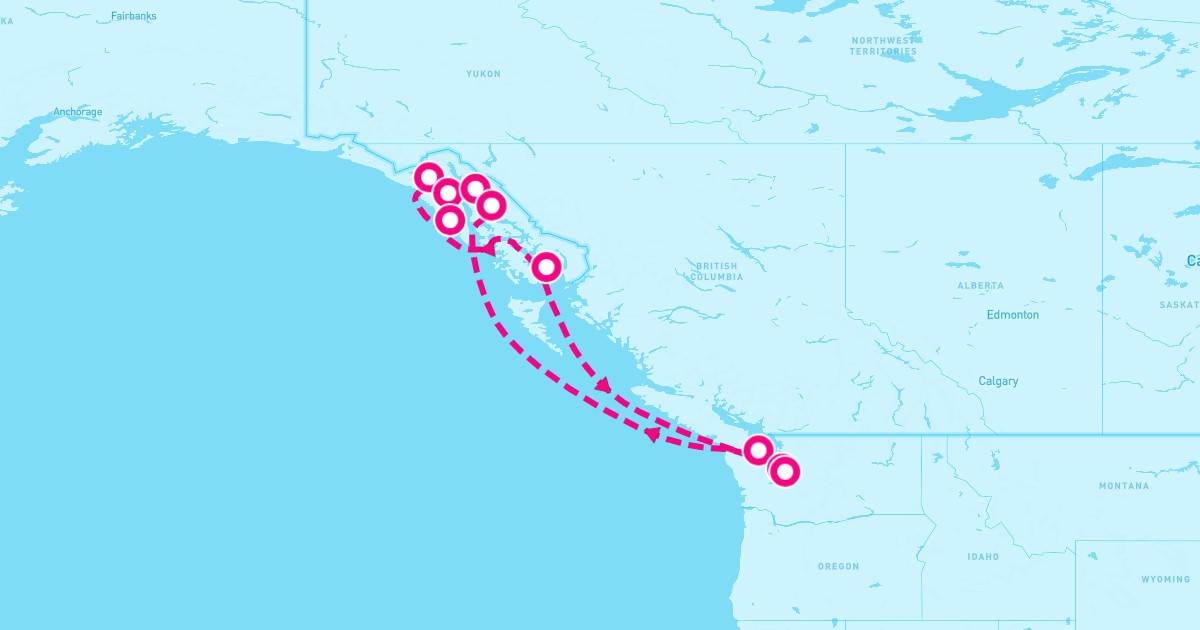 MS Eurodam - May 10, 2025 (7 Night) Cruise Map, Ports & Ship Info