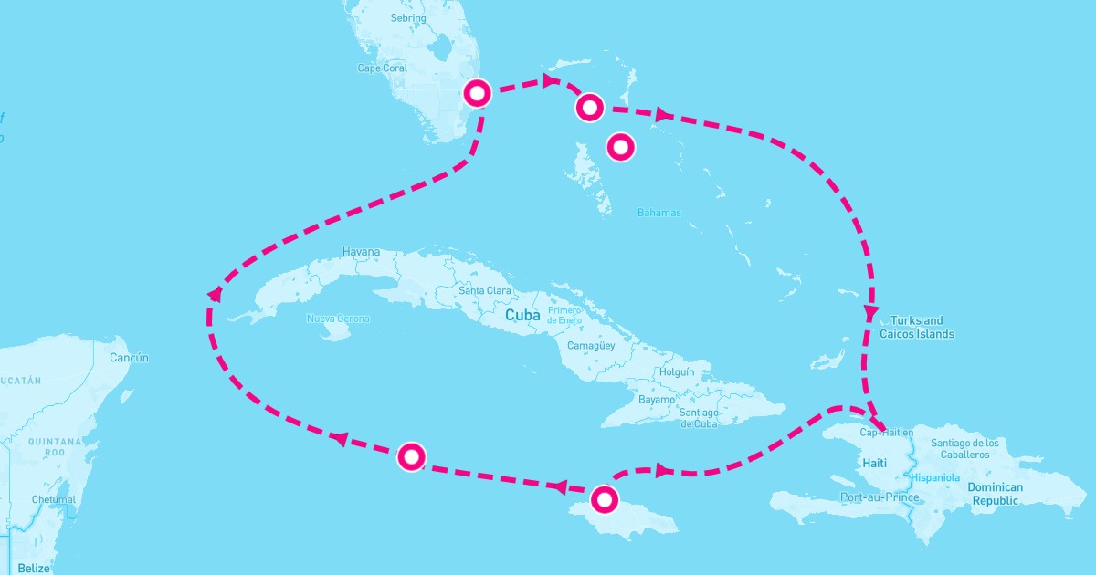 Freedom of the Seas - August 11, 2024 (7 Night) Cruise Map, Ports ...