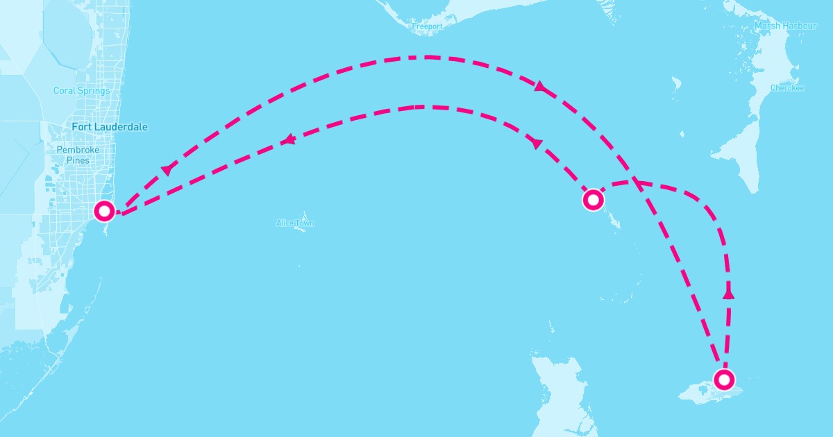 Freedom of the Seas - May 9, 2025 (3 Night) Cruise Map, Ports & Ship Info