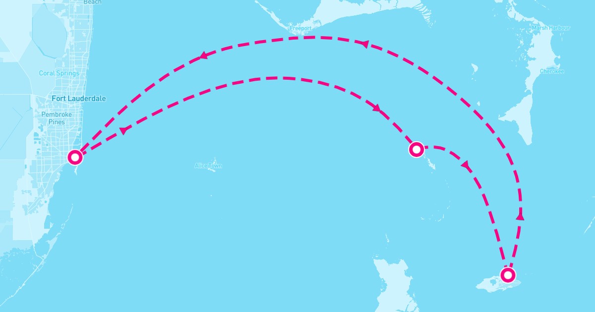 Freedom of the Seas - November 5, 2026 (4 Night) Cruise Map, Ports ...