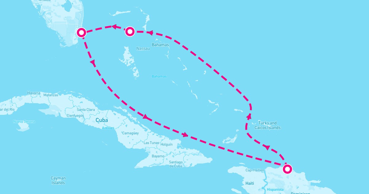 Freedom of the Seas - August 2, 2027 (5 Night) Cruise Map, Ports & Ship ...
