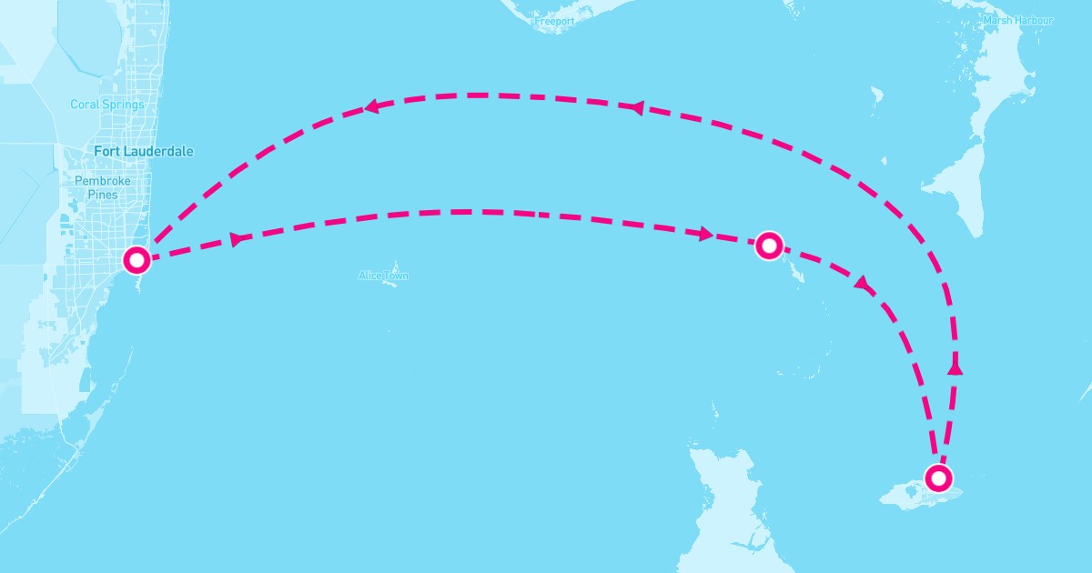 Freedom of the Seas - October 30, 2027 (5 Night) Cruise Map, Ports ...