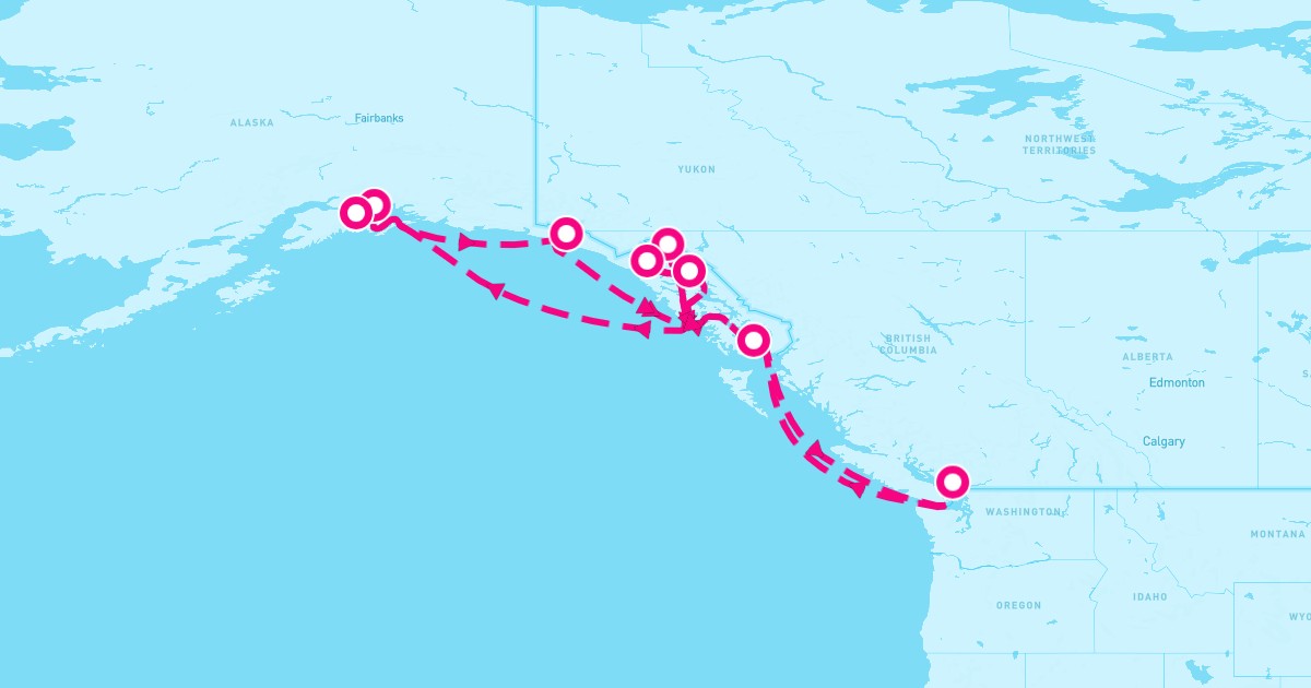 Grand Princess - May 8, 2024 (14 Night) Cruise Map, Ports & Ship Info