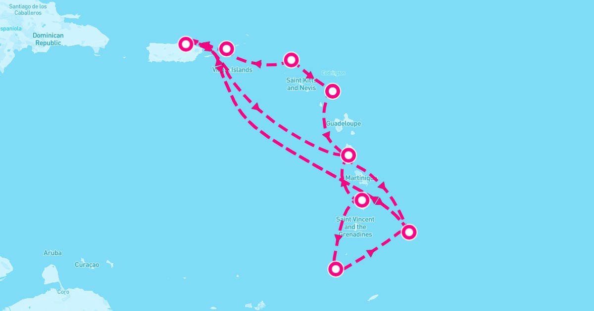 Grand Princess - November 23, 2025 (14 Night) Cruise Map, Ports & Ship Info