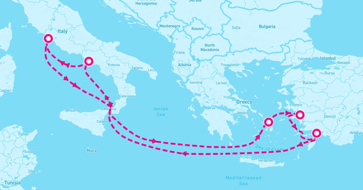 MSC Divina - May 21st, 2026 - Cruise Map & Port Info