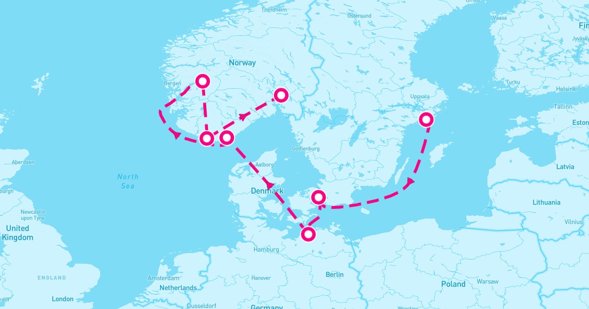 MSC Magnifica - June 25, 2026 (8 Night) Cruise Map, Ports & Ship Info