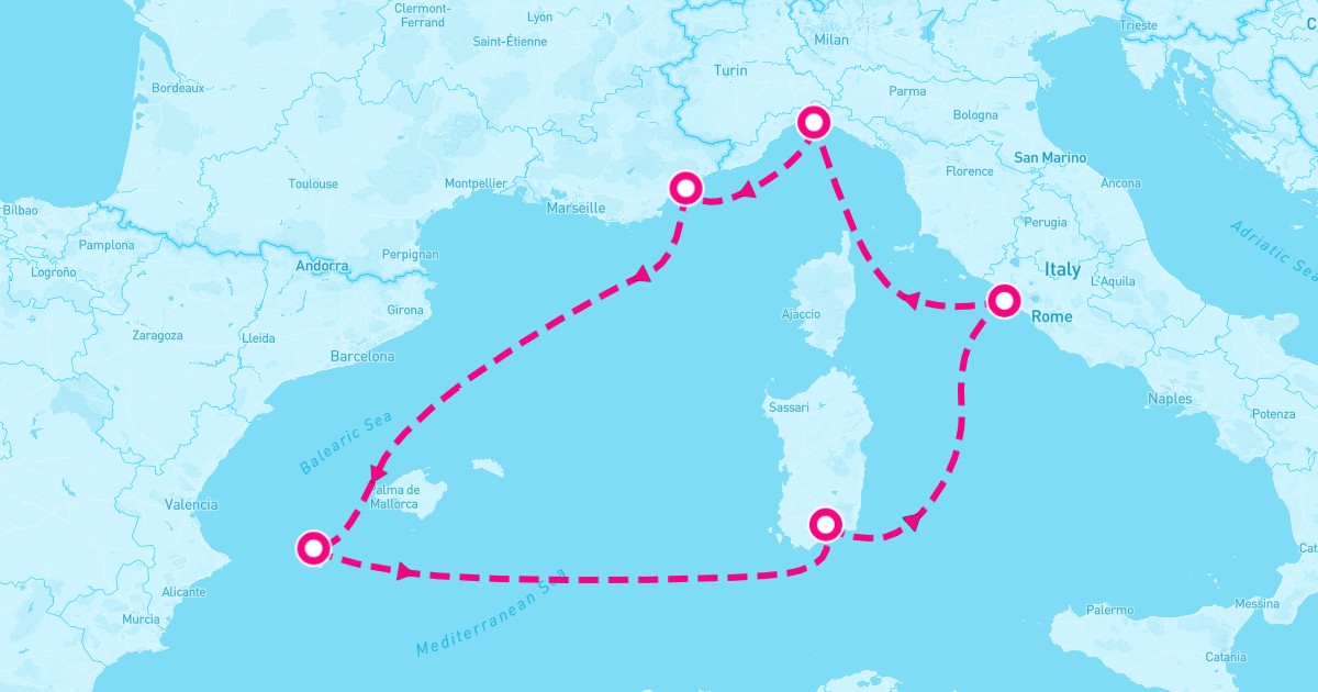 MSC Musica - June 9, 2024 (7 Night) Cruise Map, Ports & Ship Info