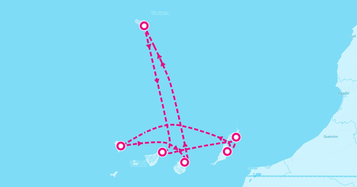 MSC Musica - March 1, 2026 (7 Night) Cruise Map, Ports & Ship Info