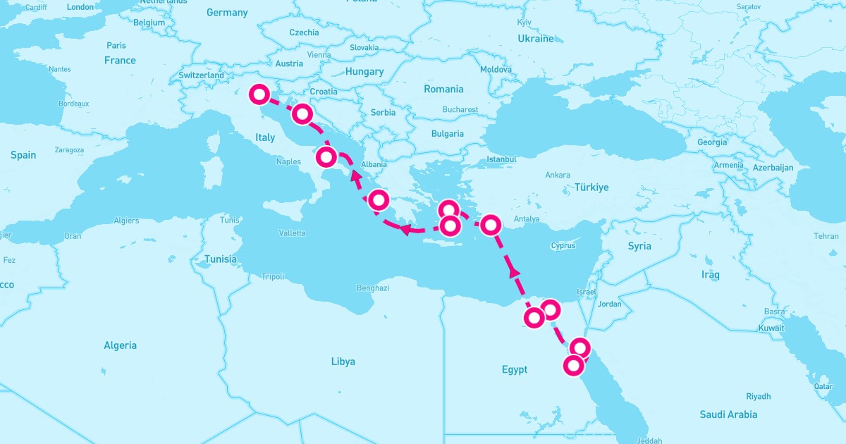 MSC Opera March 23, 2025 Cruise (14 Nights) – Itinerary Map, Ports & Prices