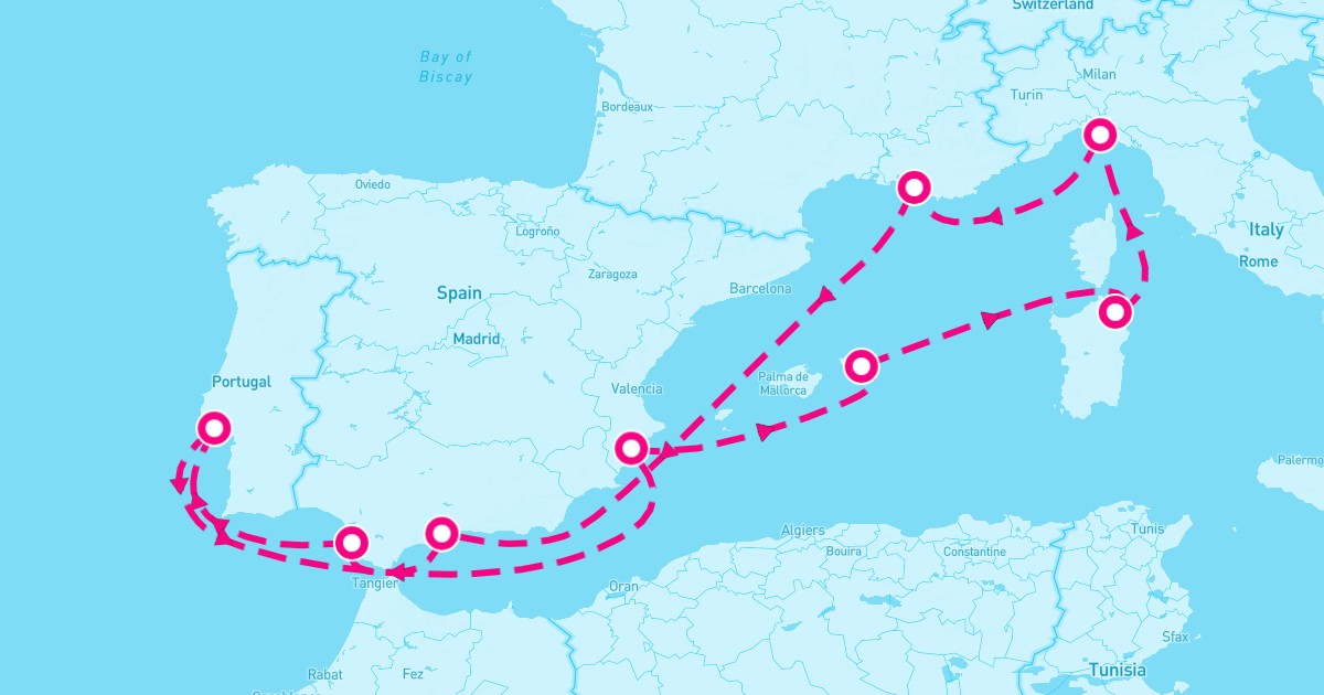 MSC Opera - July 3rd, 2026 - Cruise Map & Port Info