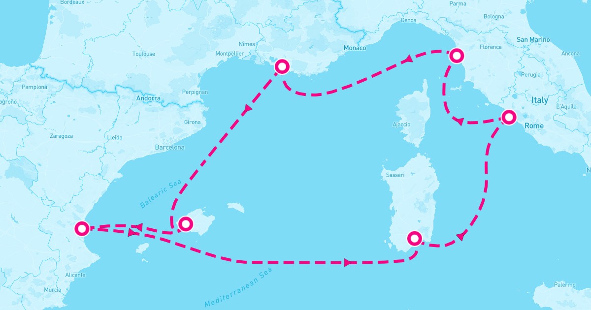 MSC Orchestra - April 2nd, 2024 - Cruise Map & Port Info