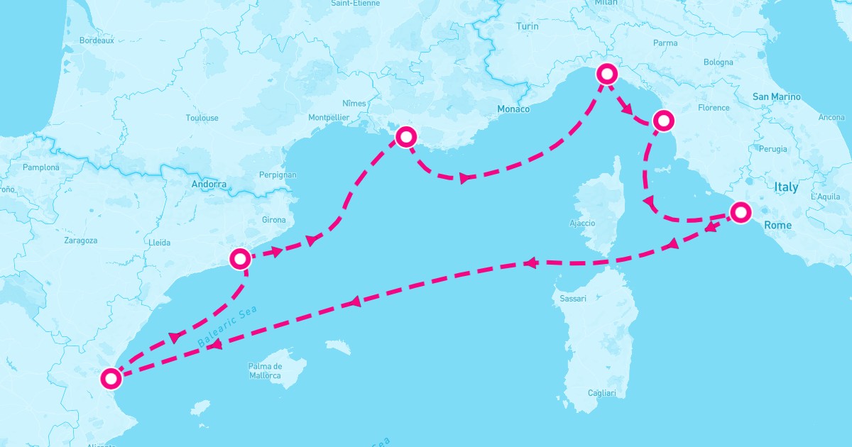 MSC Orchestra - December 21st, 2025 - Cruise Map & Port Info