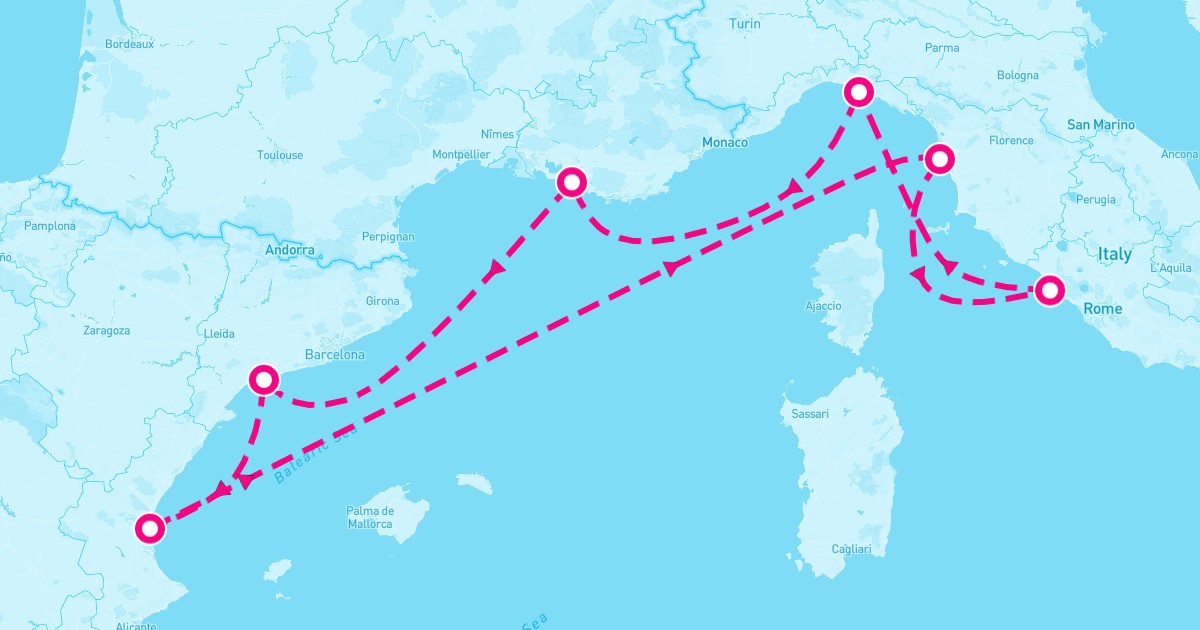 MSC Orchestra - October 16th, 2026 - Cruise Map & Port Info