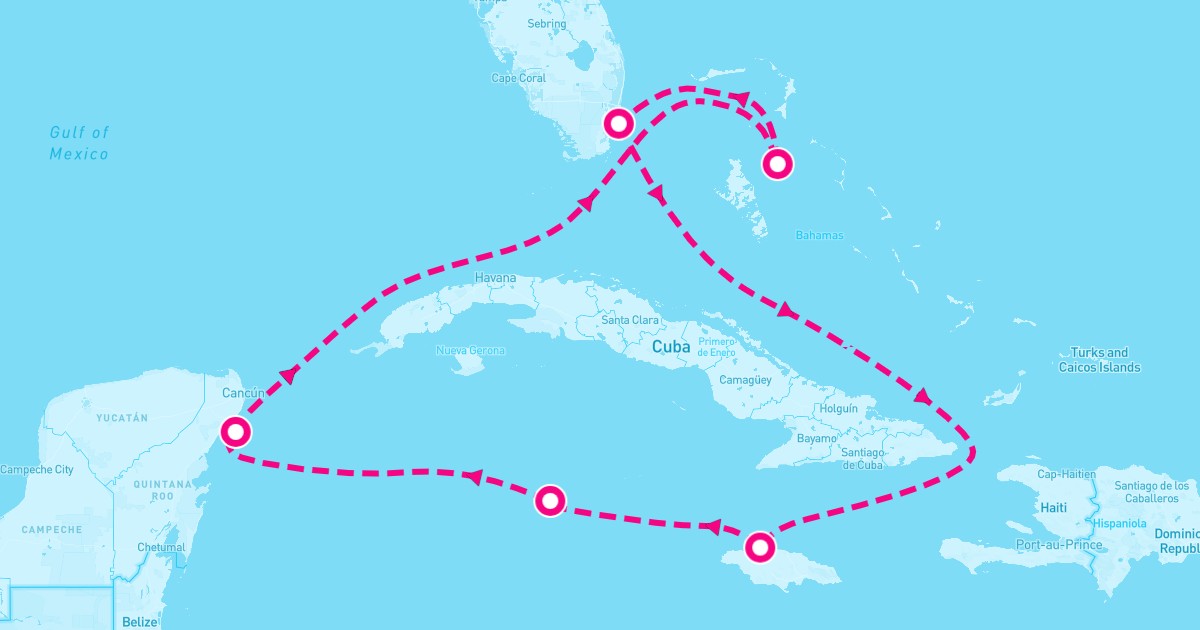 MSC Seascape - April 6, 2024 (7 Night) Cruise Map, Ports & Ship Info