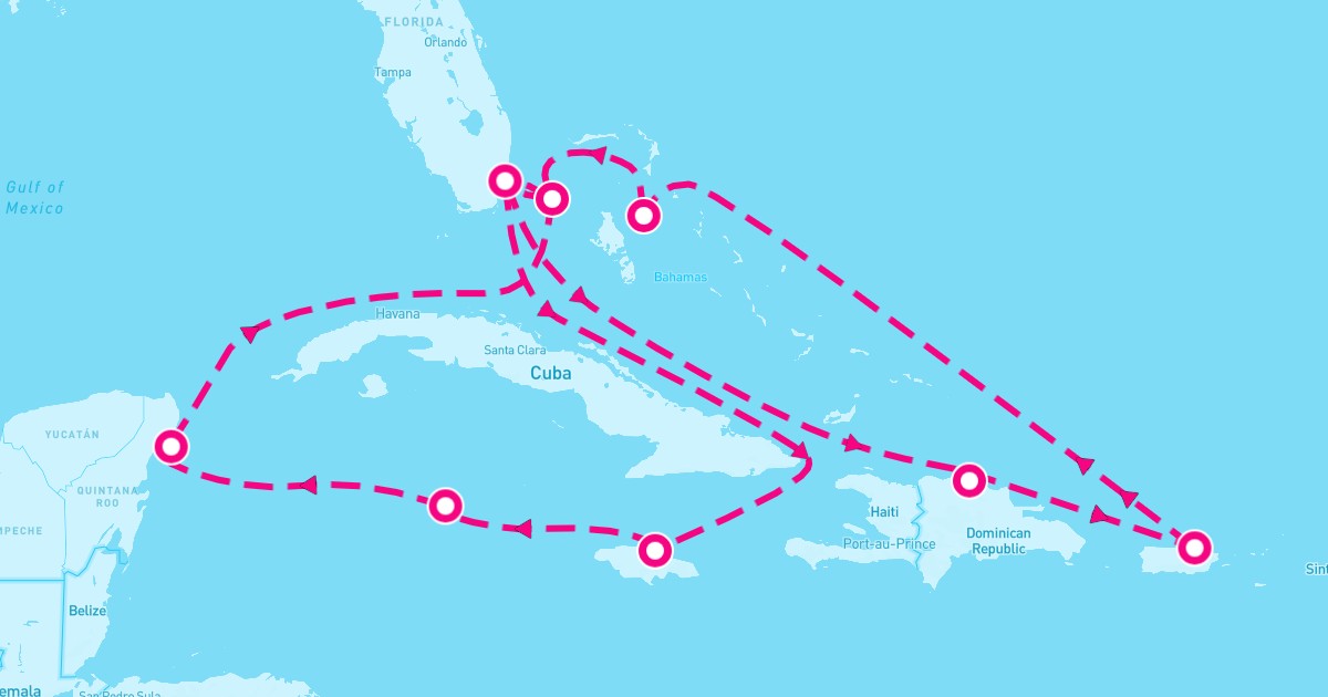 MSC Seascape - July 20, 2025 (14 Night) Cruise Map, Ports & Ship Info