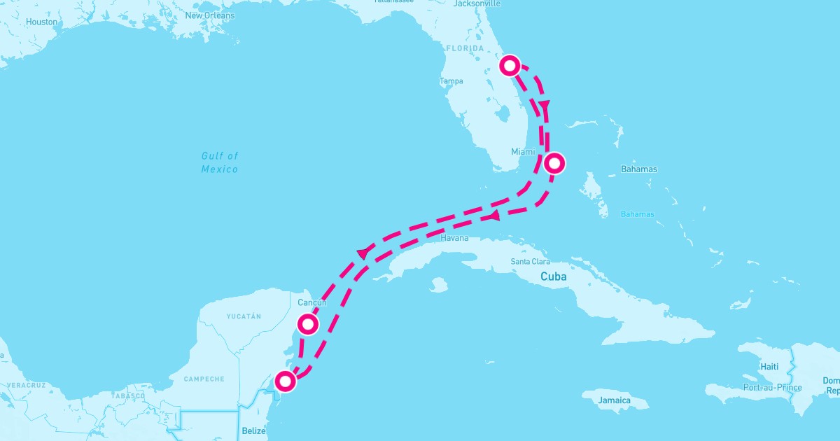 MSC Seashore - February 2, 2025 (7 Night) Cruise Map, Ports & Ship Info