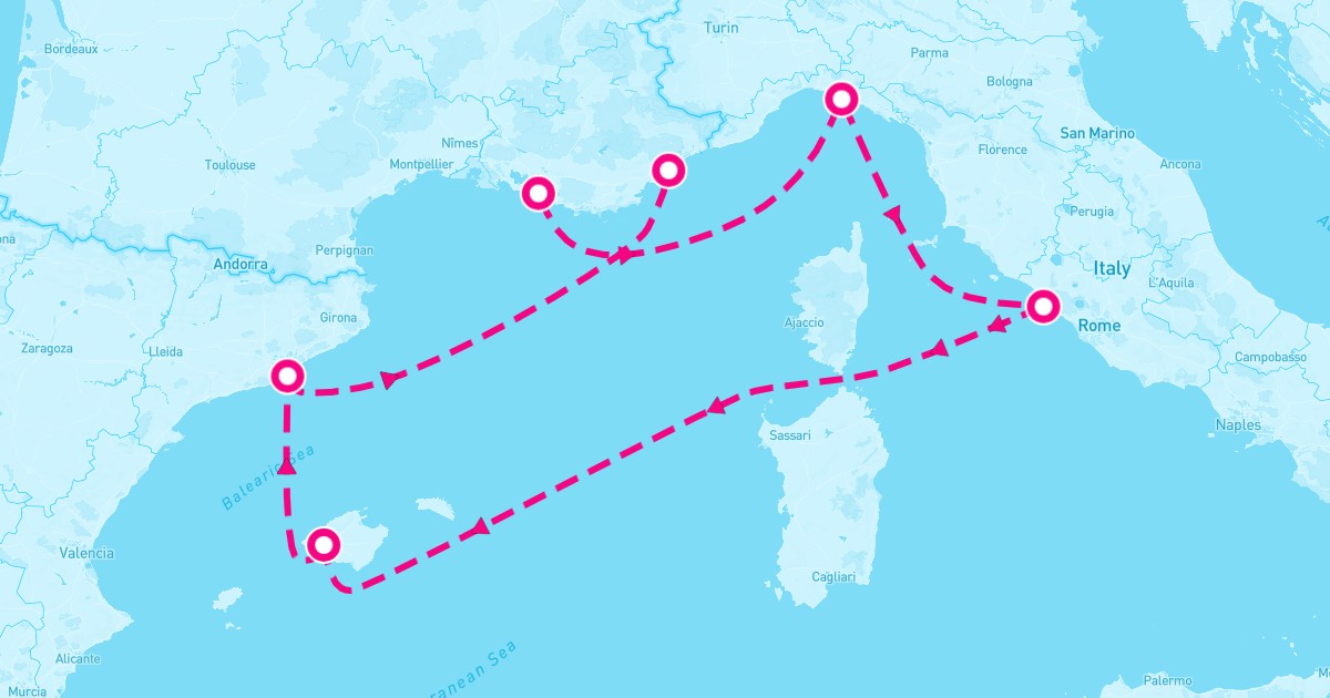 MSC Seaview - May 5th, 2025 - Cruise Map & Port Info