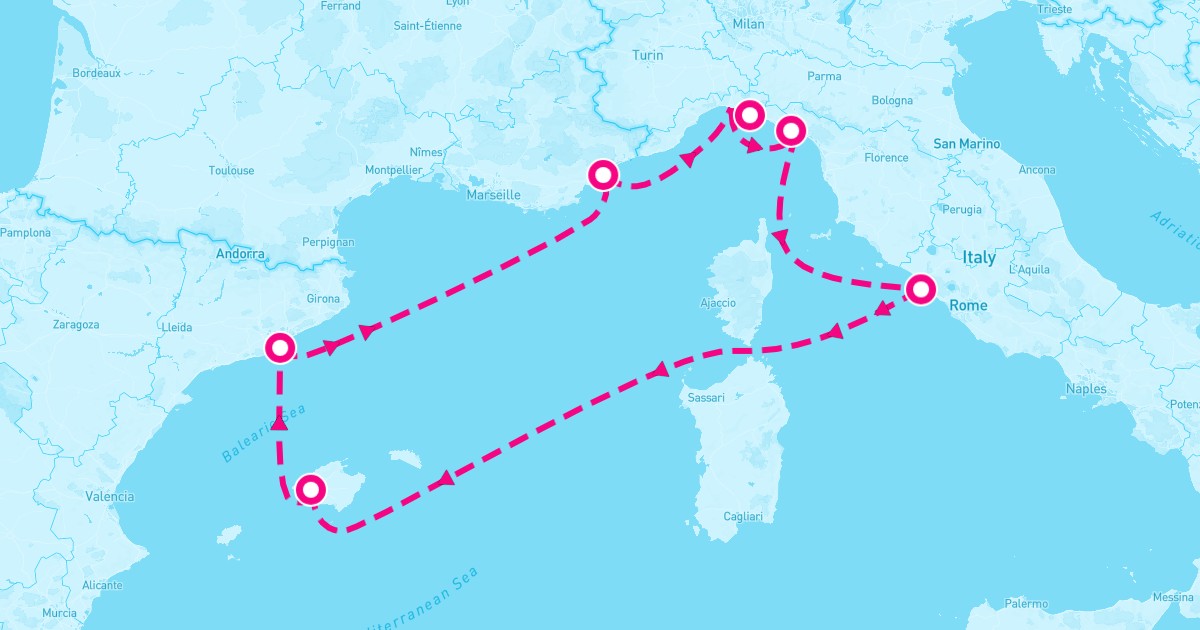 MSC Seaview - October 22, 2025 (7 Night) Cruise Map, Ports & Ship Info