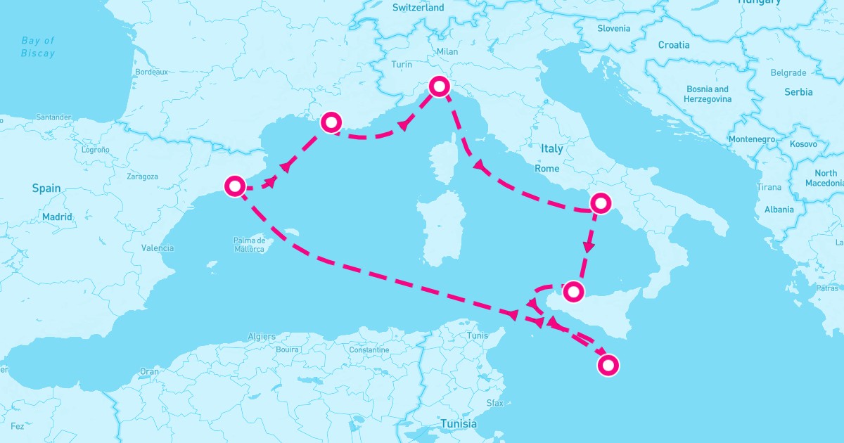 MSC Seaview - September 7th, 2027 - Cruise Map & Port Info