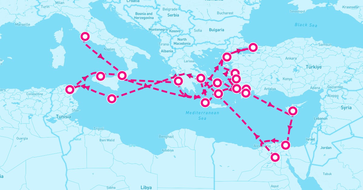 MS Nieuw Statendam Sep 21, 2024 — 28-Night Civitavecchia Cruise from $4,934