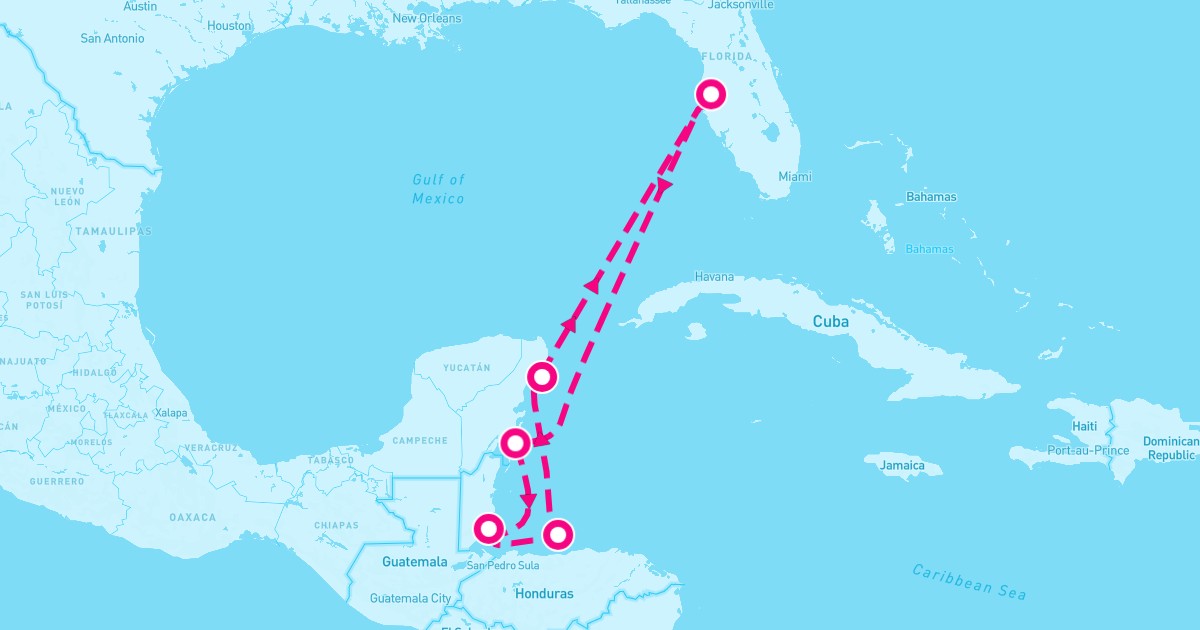 Norwegian Dawn - December 6, 2026 (7 Night) Cruise Map, Ports & Ship Info