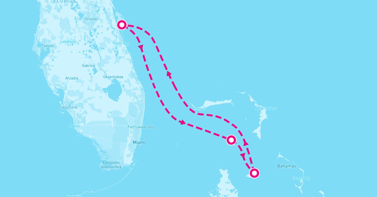 Norwegian Joy - December 2, 2025 (3 Night) Cruise Map, Ports & Ship Info