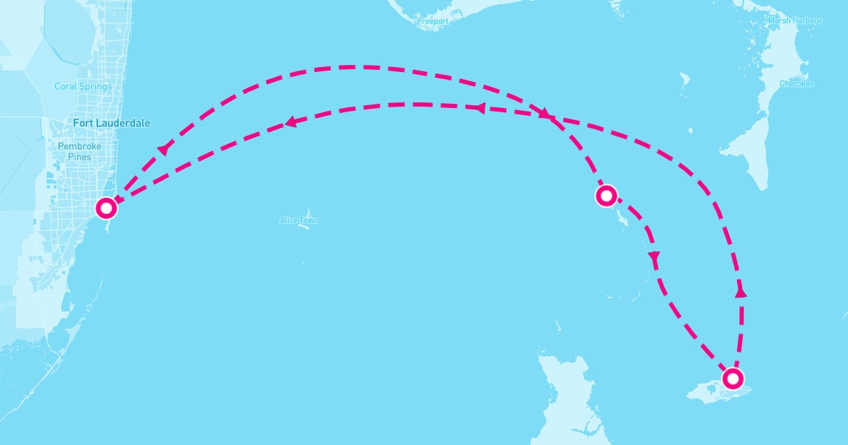 Norwegian Joy - November 9, 2026 (4 Night) Cruise Map, Ports & Ship Info