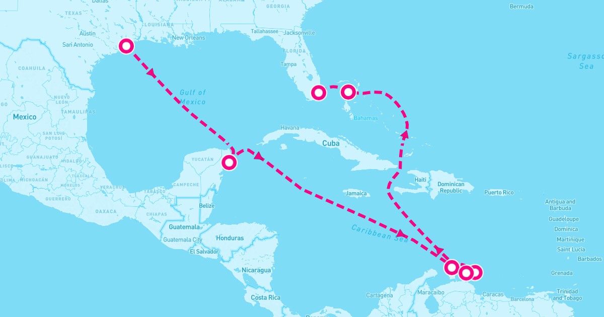 Norwegian Prima - April 5, 2024 (11 Night) Cruise Map, Ports & Ship Info