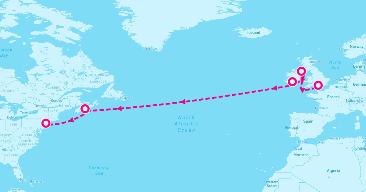 Norwegian Prima - October 20, 2025 (11 Night) Cruise Map, Ports & Ship Info